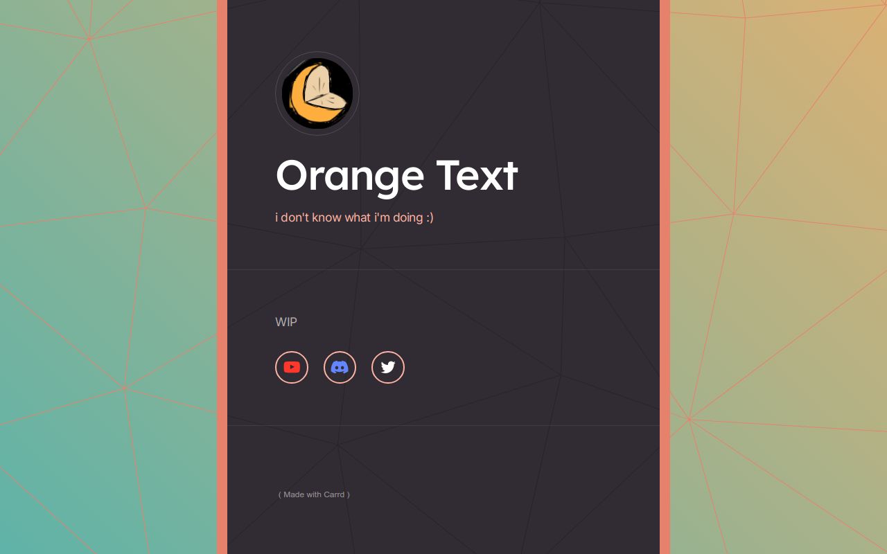 Orange Text